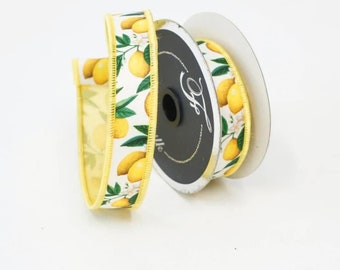 Lemon Wired Ribbon - Etsy