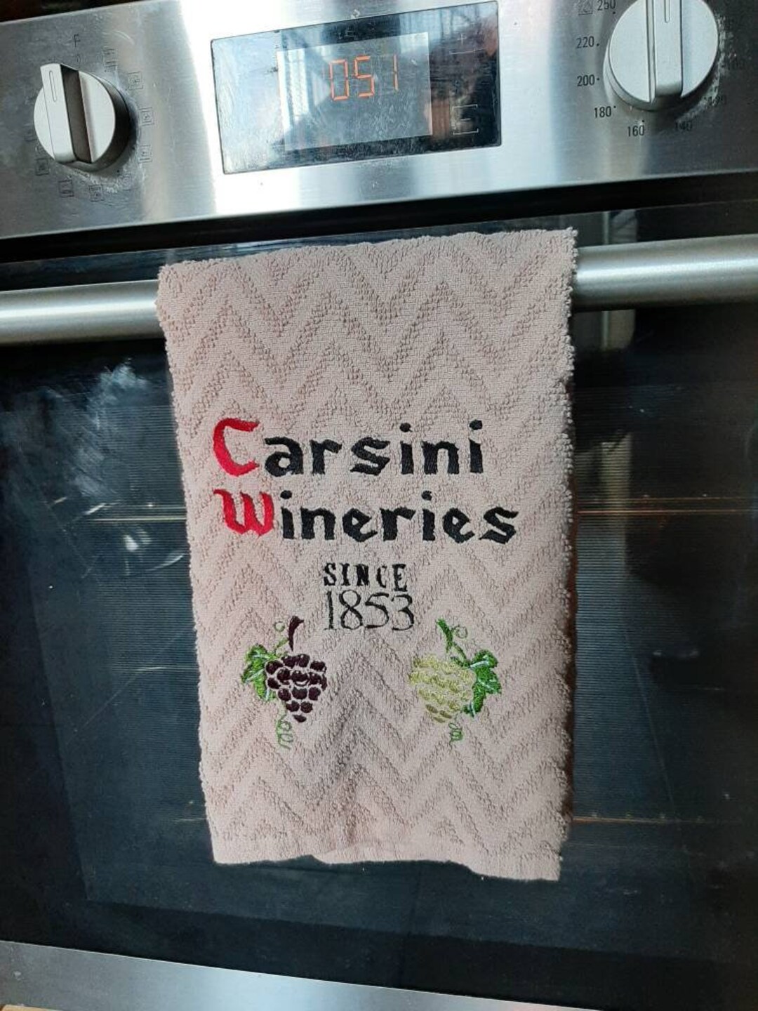 Carsini Wines, Columbo, Tea Towel/ Dish Towel / Kitchen Towel. TV Show ...