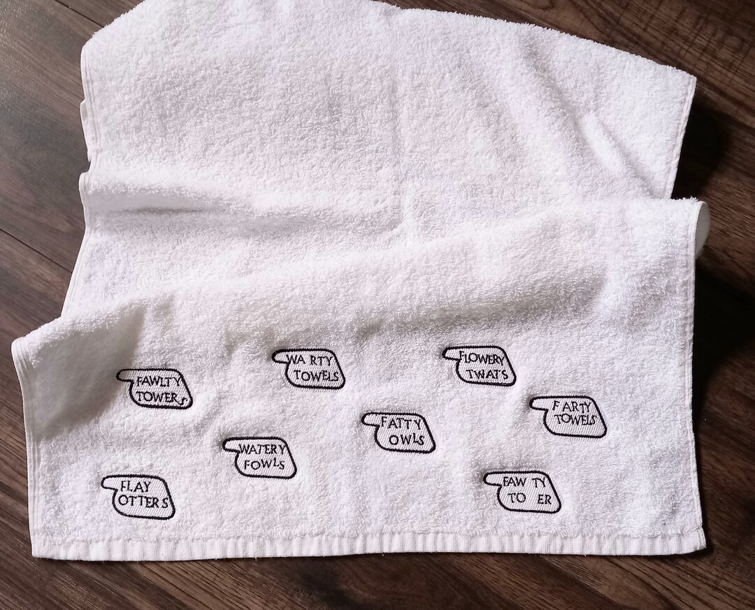 Fawlty Towers - Farty Towels - Bathroom Hand Towel - Decorative Towel ...