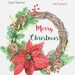 Watercolor Christmas Clipart/ Christmas Wreath Clip Art/ Watercolor Red ...
