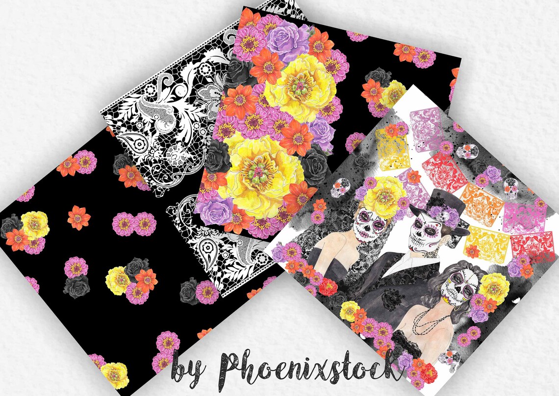 Halloween Paper Pack Digital Paper Autumn Wedding Paper Pack Scrapbook ...