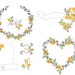 Wedding Clip Art/ Flower Clip Art/ Wreaths Flower/ Flower Hart/flower ...