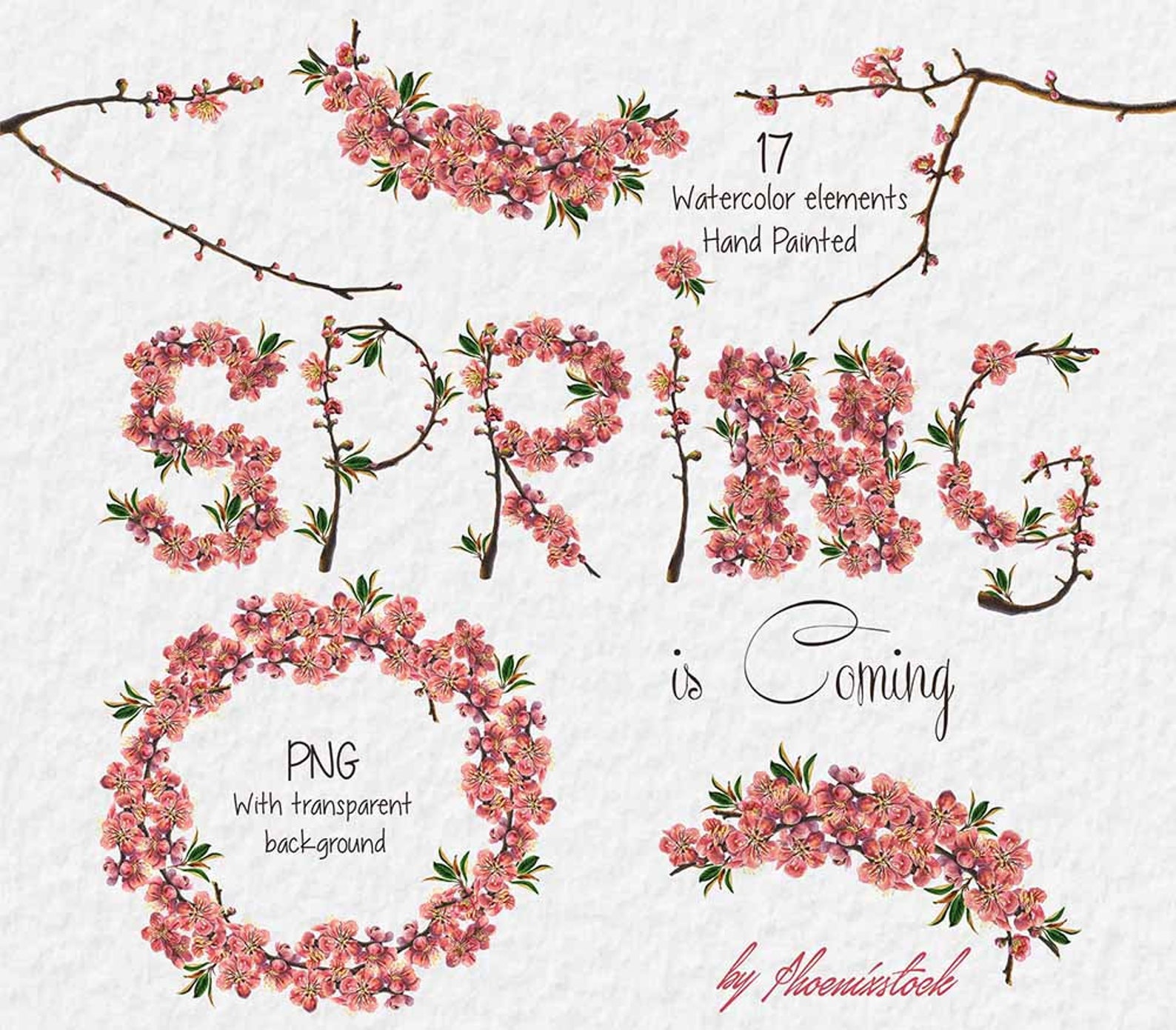 Watercolor Clip Art Spring/watercolor Clip Art - Etsy