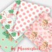 Watercolor Flamingo Paper Pack Digital Paper Flamingo Scrapbook Summer ...