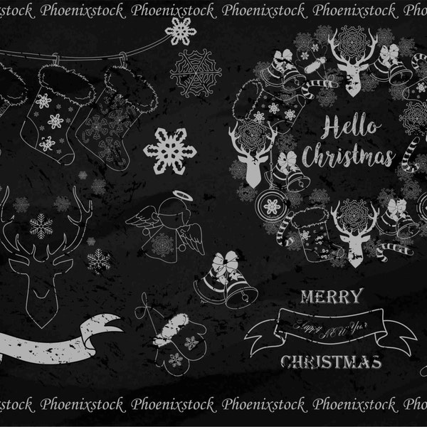 Chalk Clip Art - Etsy