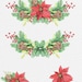 Watercolor Christmas Clipart/ Christmas Wreath Clip Art/ Watercolor Red ...