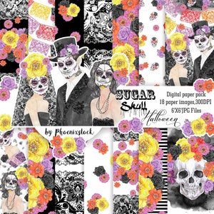 Halloween Paper Pack Digital Paper Autumn Wedding Paper Pack Scrapbook ...