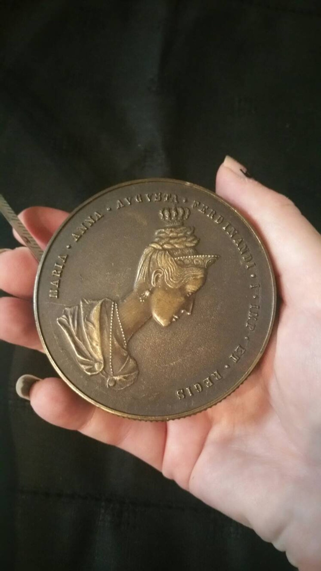 Vintage Mid Century Maria Anna Augusta Ferdinandi Medallion Collectible ...