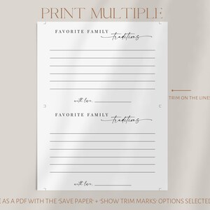 Family Tradition Sign & Card Printable, Baby Shower DIY Template ...
