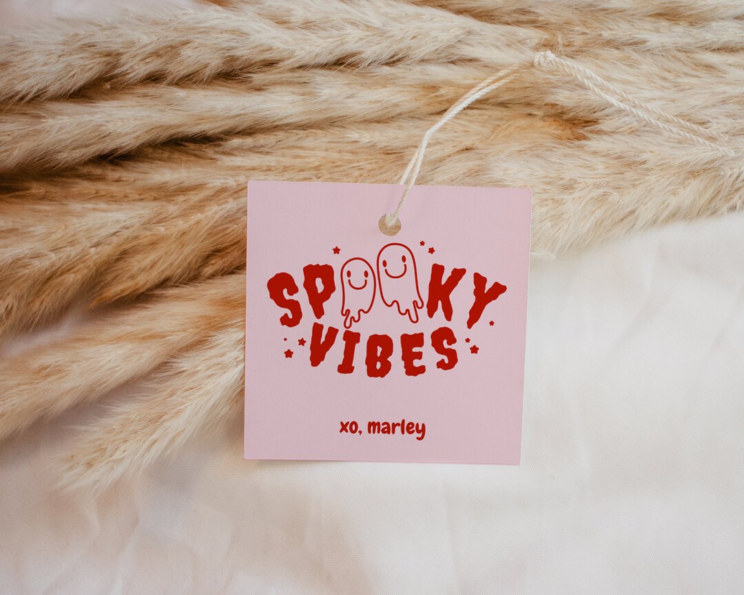 Halloween Spooky Season Tag Printable Template, Square Halloween Gift ...