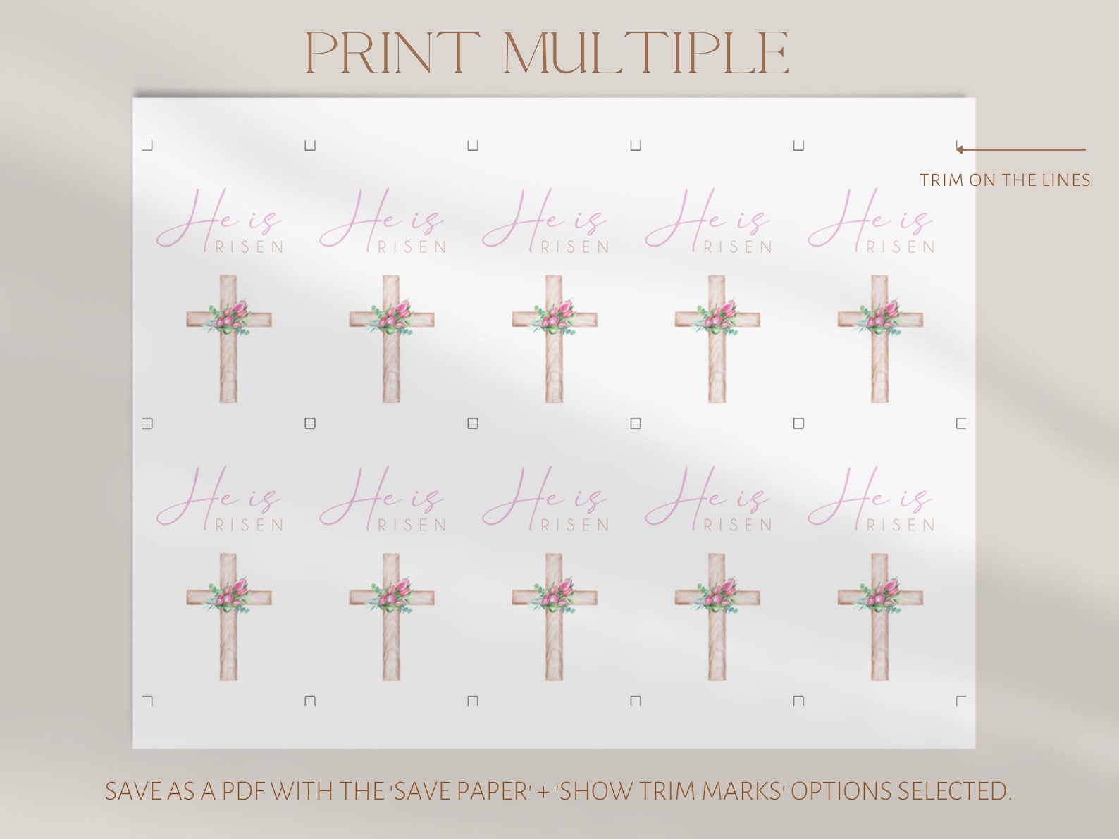 He is Risen Easter Tag Jesus is Risen Printable Easter Basket - Etsy