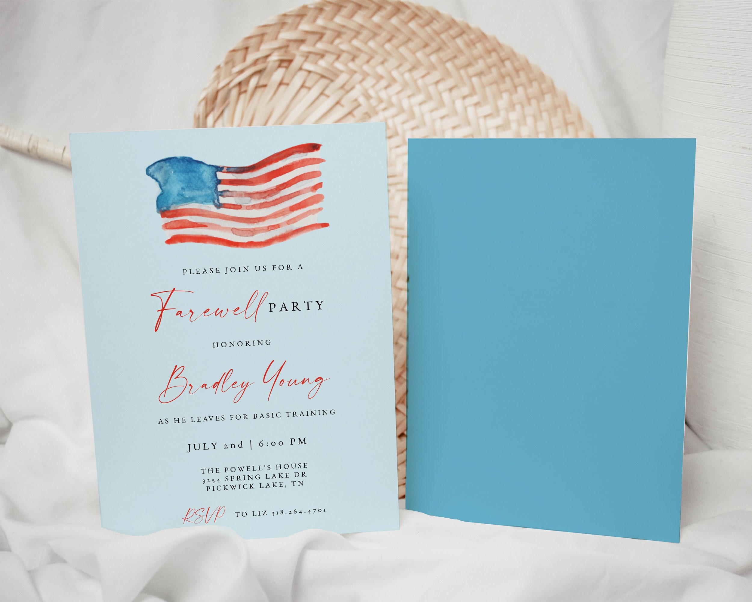 Military Farewell Party Invitation