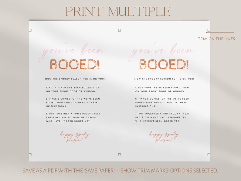 Editable You've Been Booed Halloween Game Printable, We've Been Booed ...