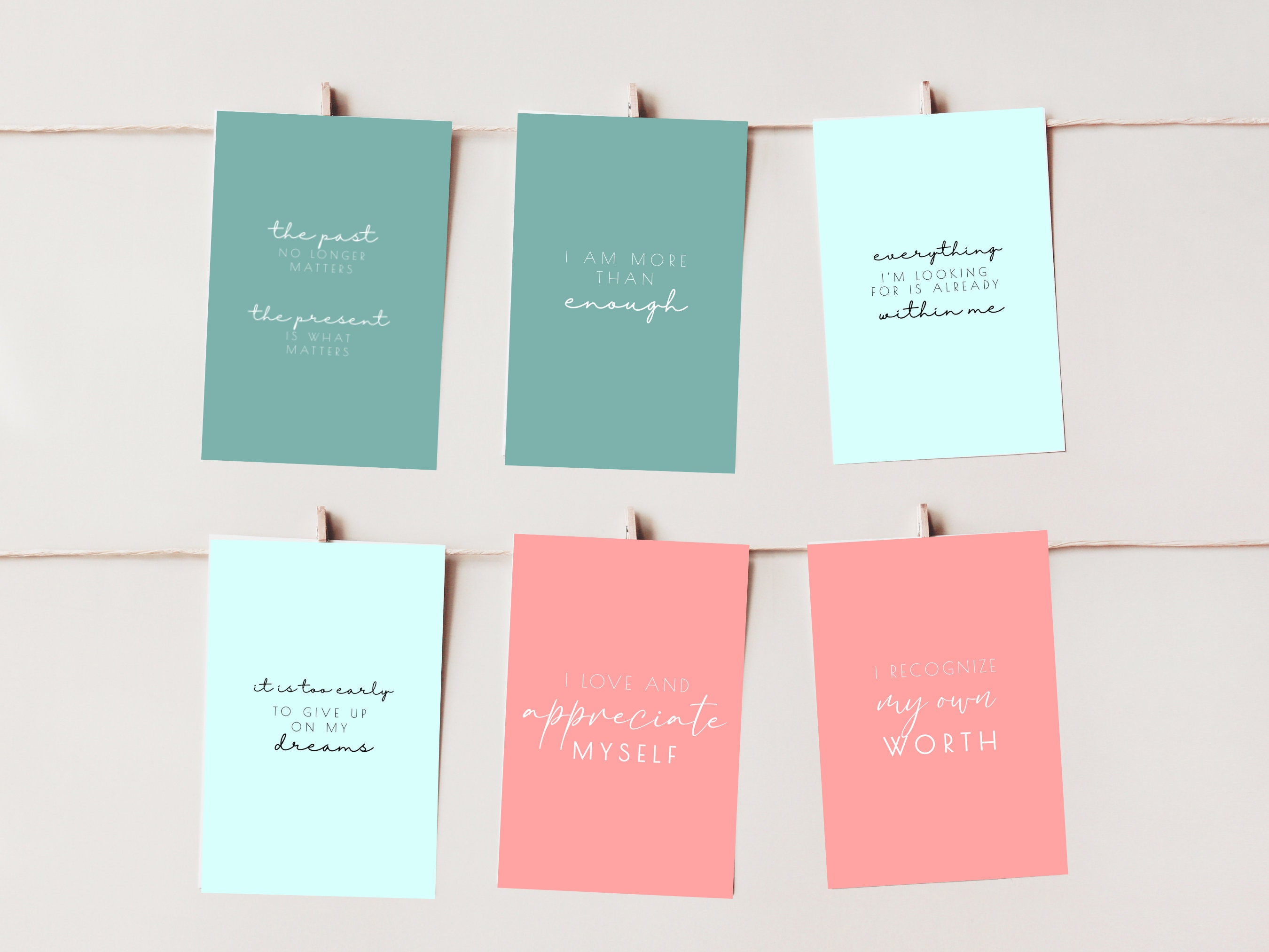 Positive Quotes Printable Cards Affirmation Cards Morning | Etsy