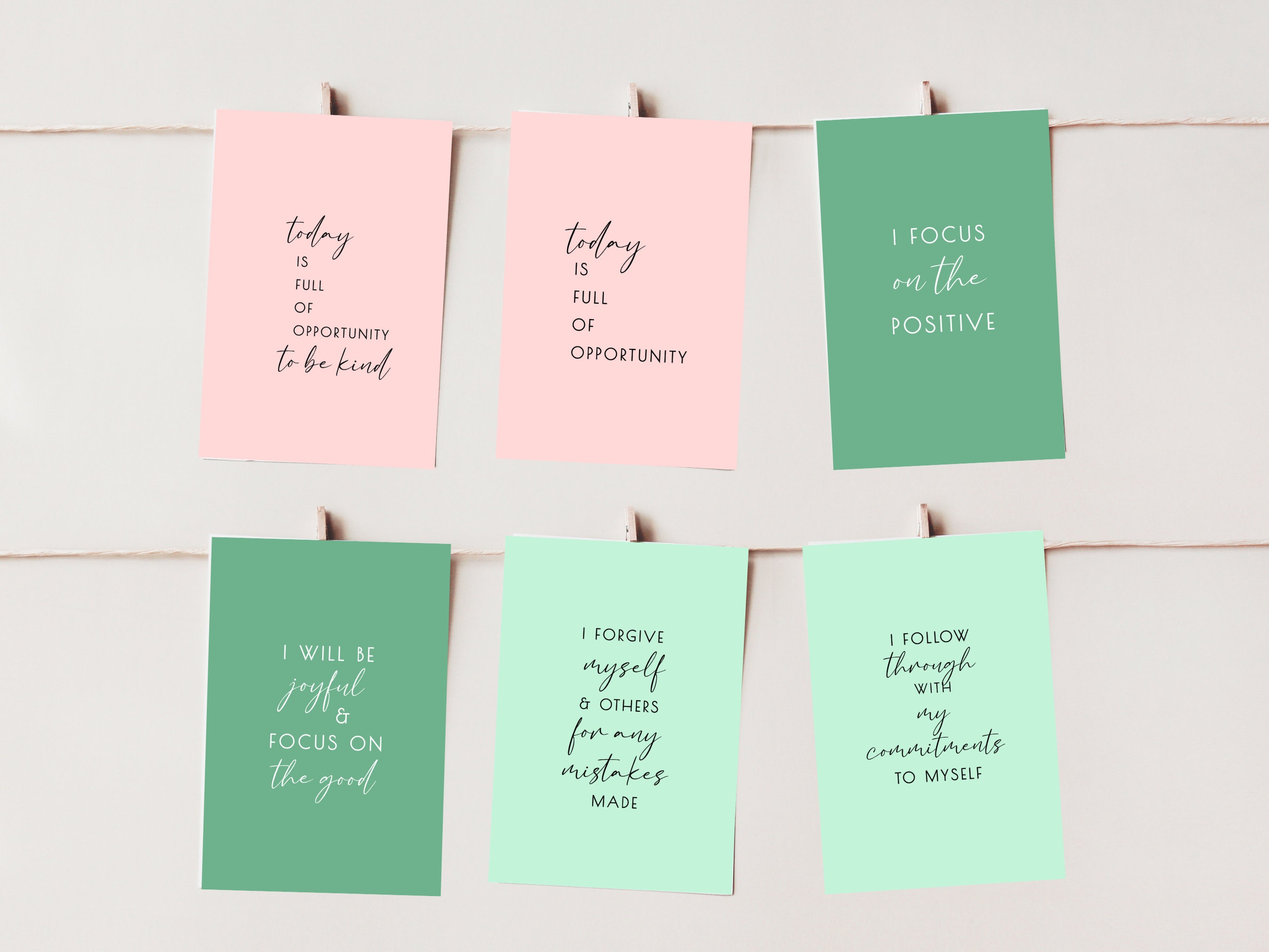 Positive Quotes Printable Cards Affirmation Cards Morning | Etsy