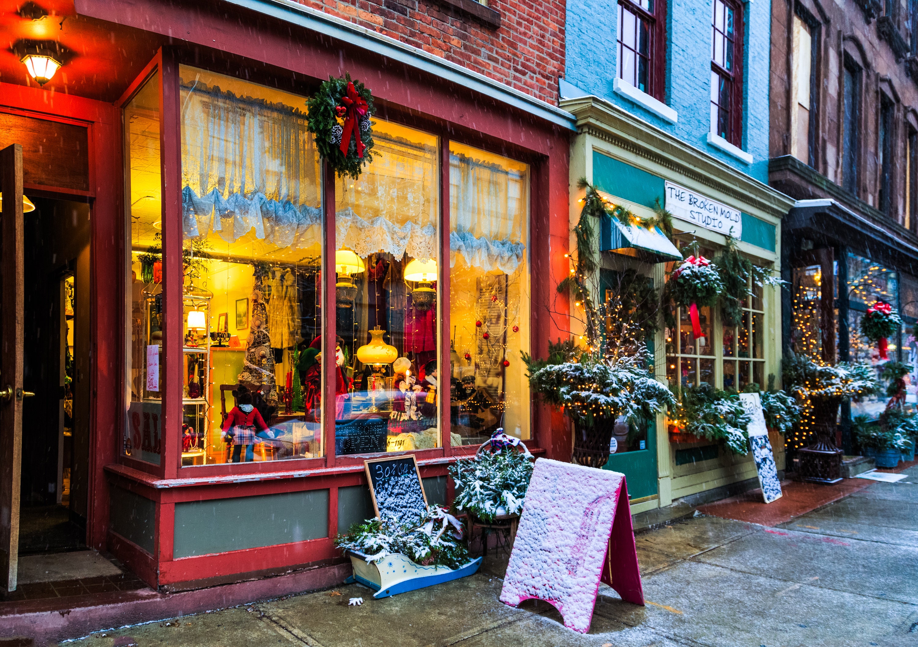 Small Business Troy NY Christmas Winter Time Printable Art. Snow ...