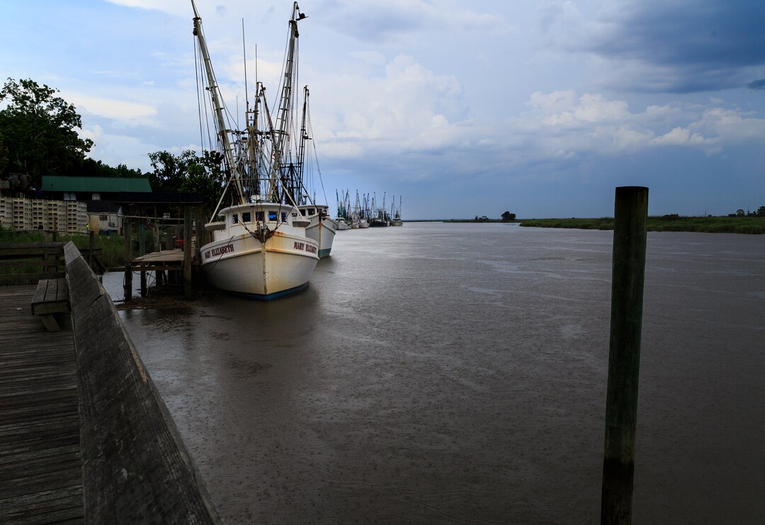 Fishing Docks and Boats Darien GA Printable Art. Nautical Coastal Art ...