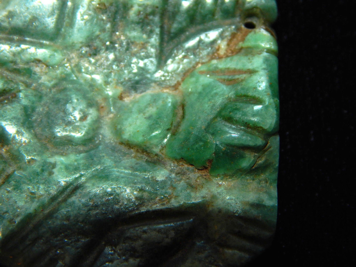 Colgante de jade pectoral maya precolombino auténtico 100% | Etsy