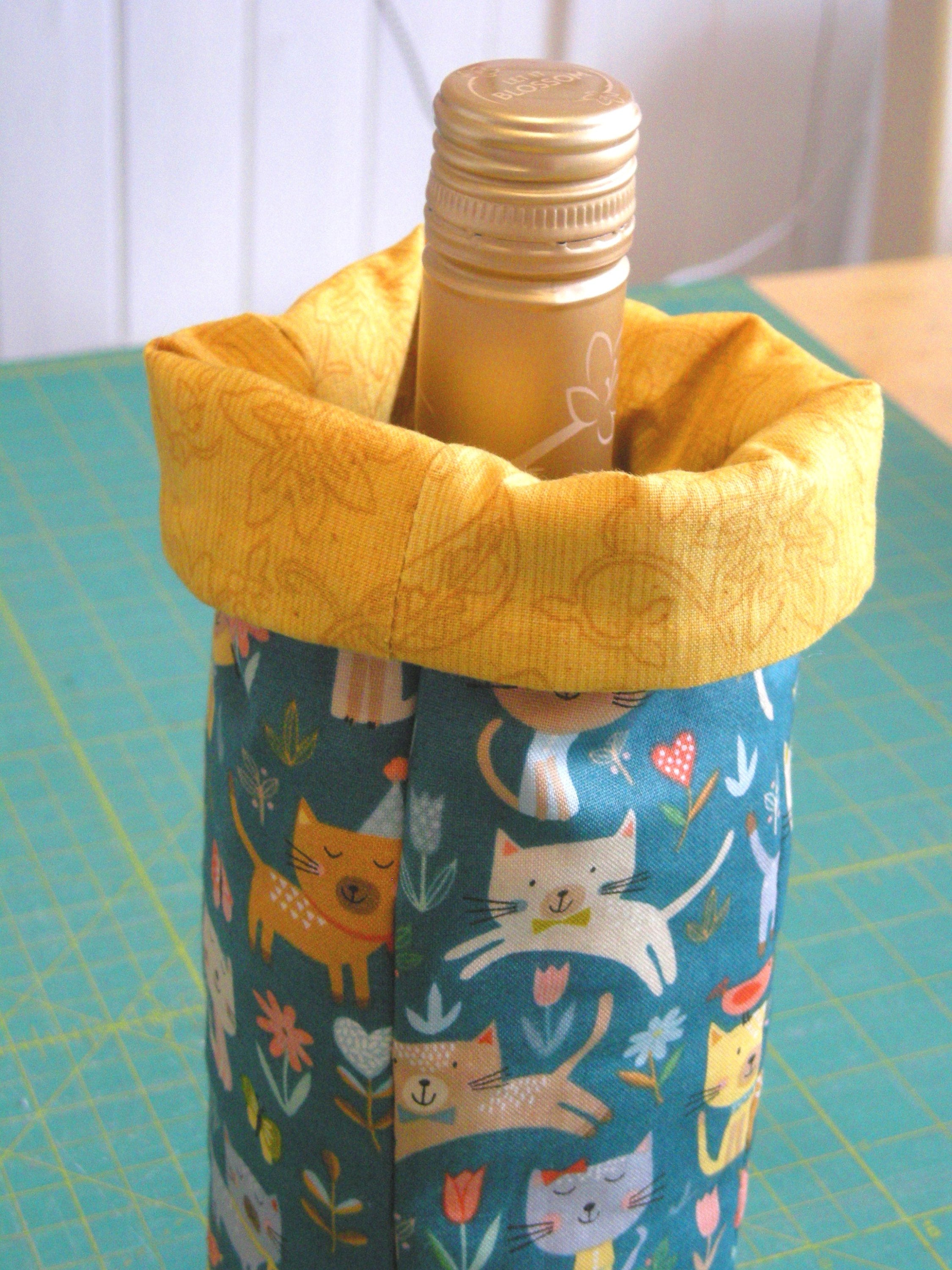 Fabric Gift Bag and Wine Bottle Covers (PDF) Digital Sewing Pattern - Etsy