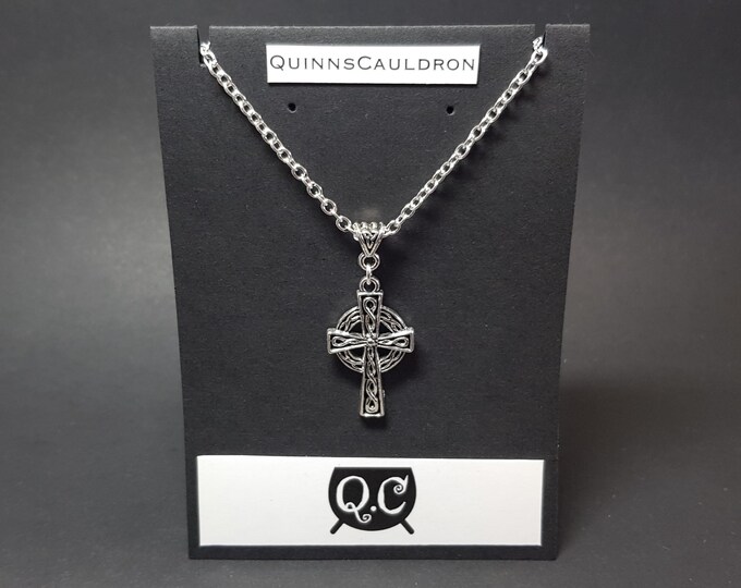 Sterling Silver Little Celtic Infinity Cross VERY SMALL, Double Sided ...