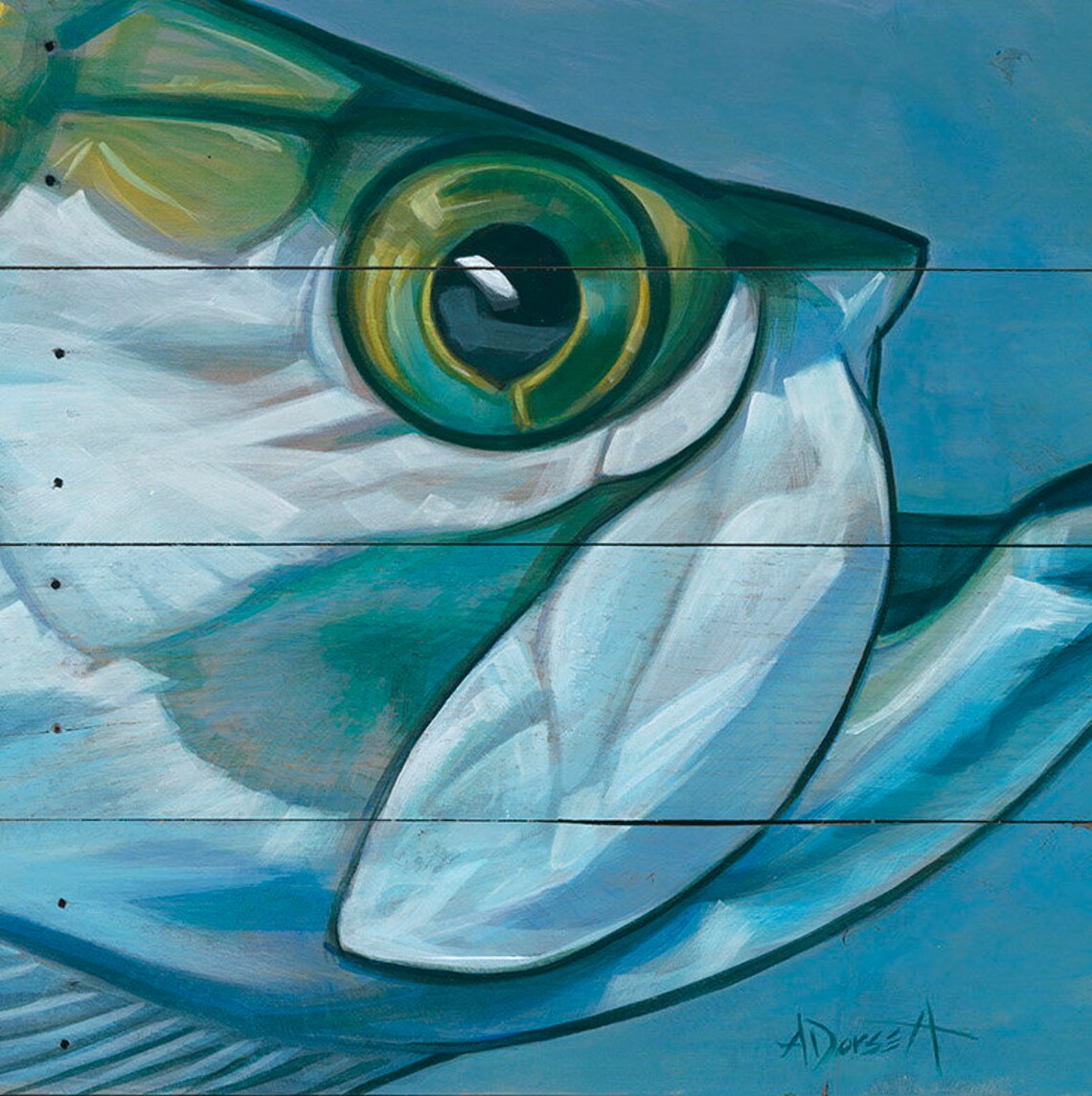 Tarpon Giclee Canvas Print - Etsy