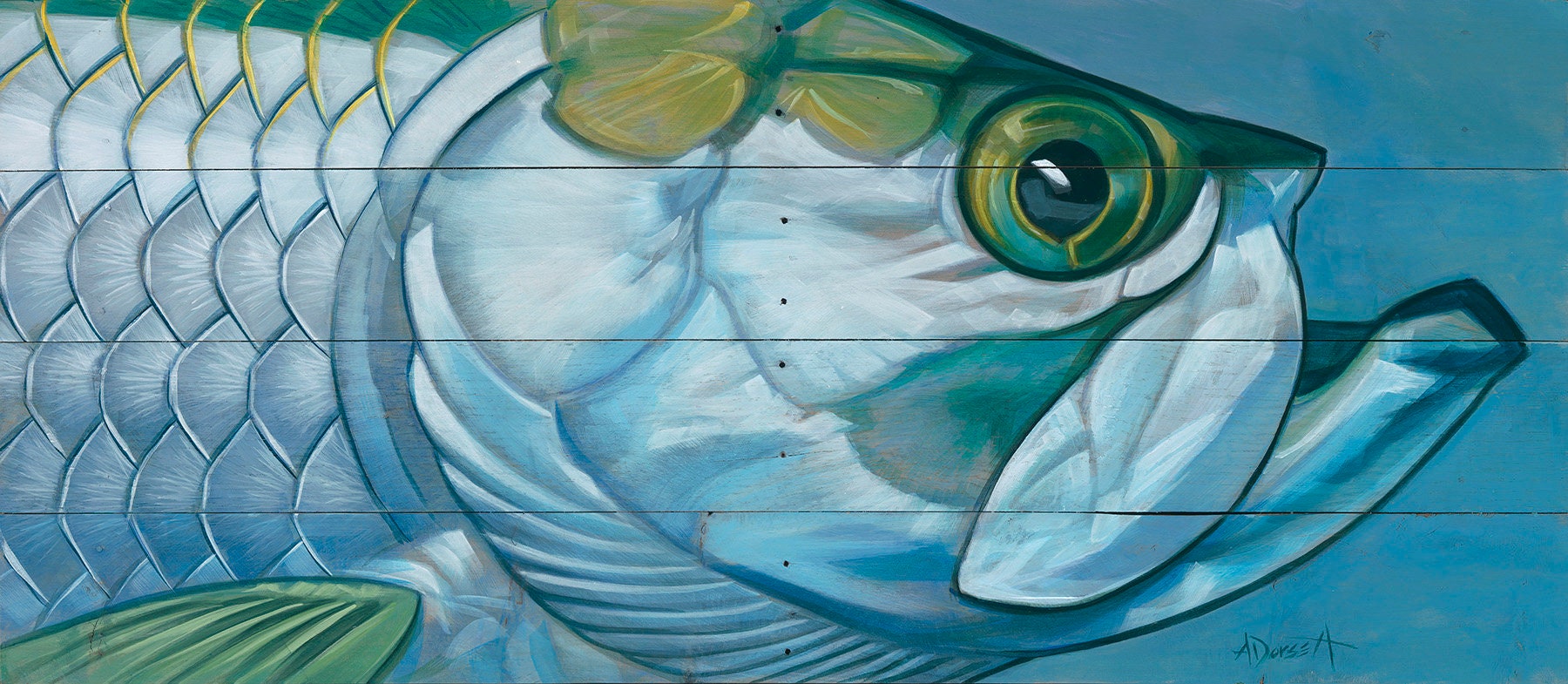 Tarpon Giclee Canvas Print - Etsy