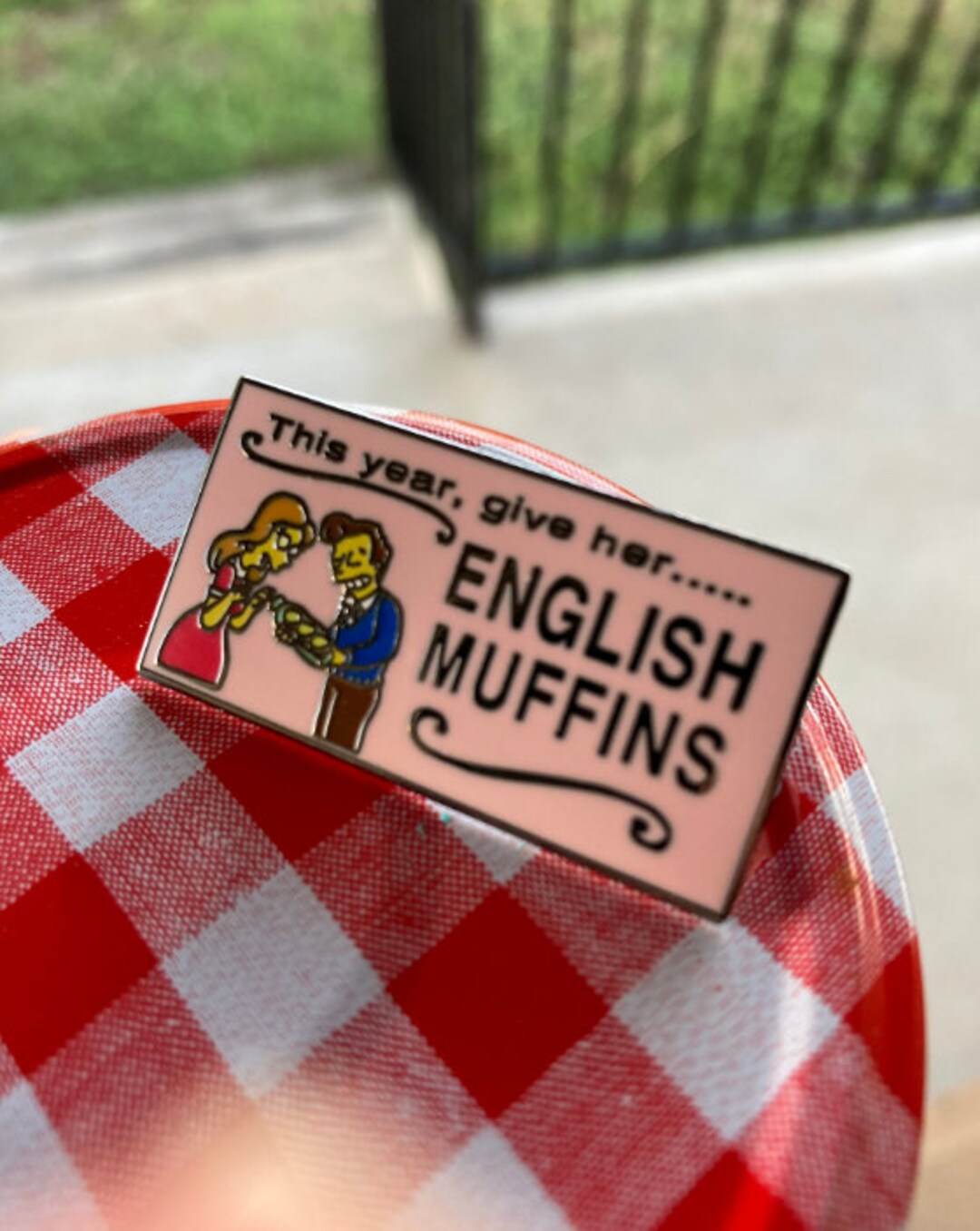 The Simpsons Give Her English Muffins Hard Enamel Pin - Etsy