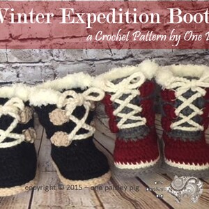 PDF CROCHET PATTERN - Baby's First Expedition - Winter Boots - Etsy