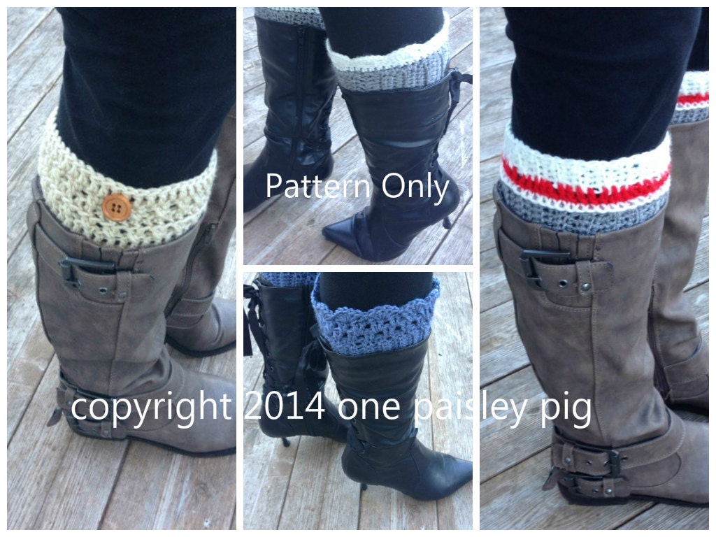 Boot Cuff Collection 4 Patterns PDF CROCHET PATTERNS | Etsy