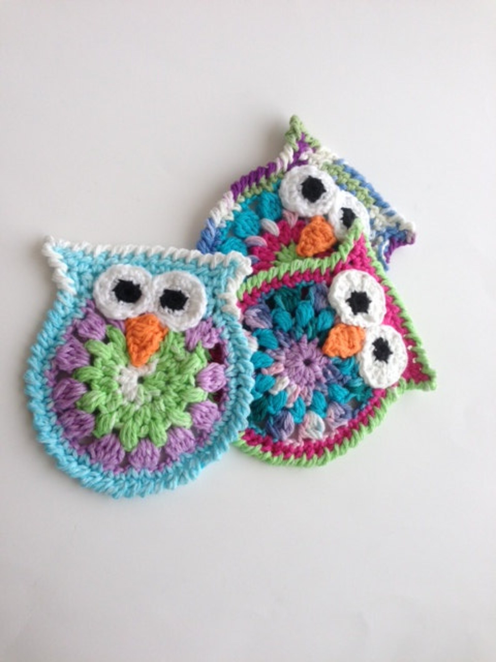 Owl Coasters or Appliques PDF CROCHET PATTERN | Etsy