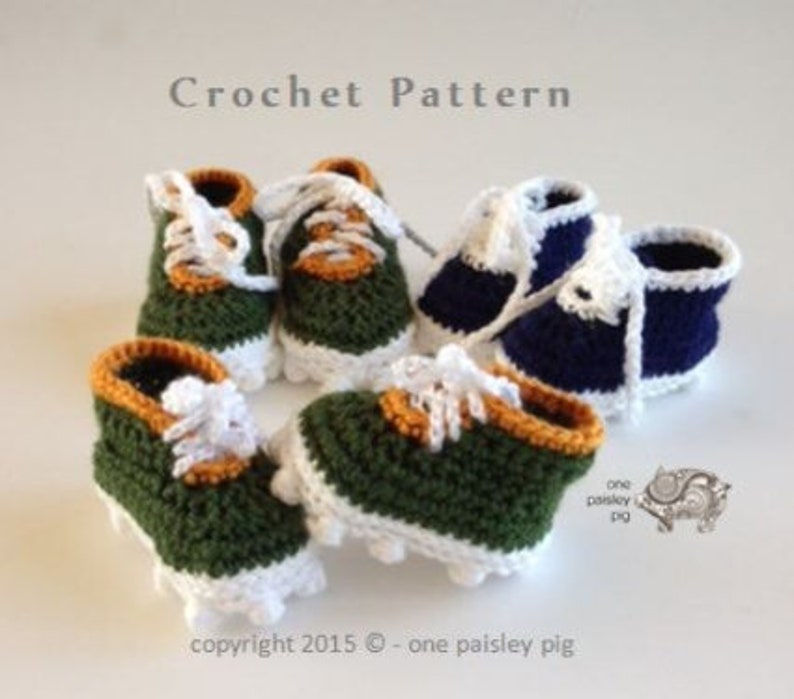 CROCHET PATTERN - Baby's First Football Helmet & Cleats Set / Photo ...