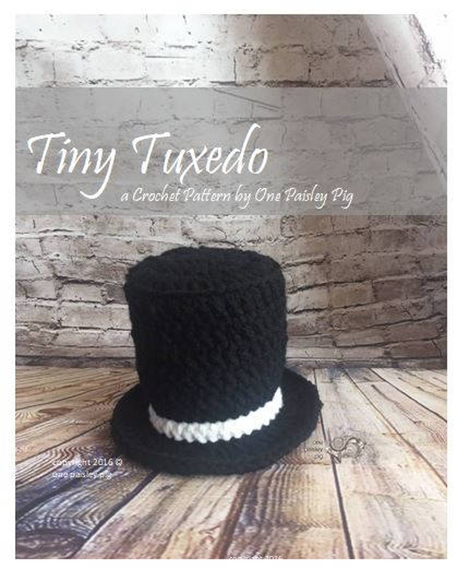 Tiny Tuxedo for Baby - 3 Piece PDF CROCHET PATTERN - Etsy