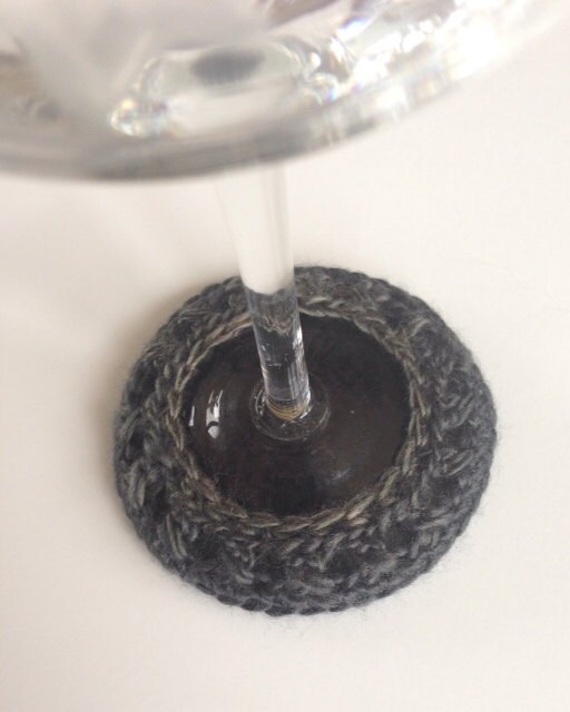 Crochet Wine Glass Coasters 4 Different Designs PDF - Etsy