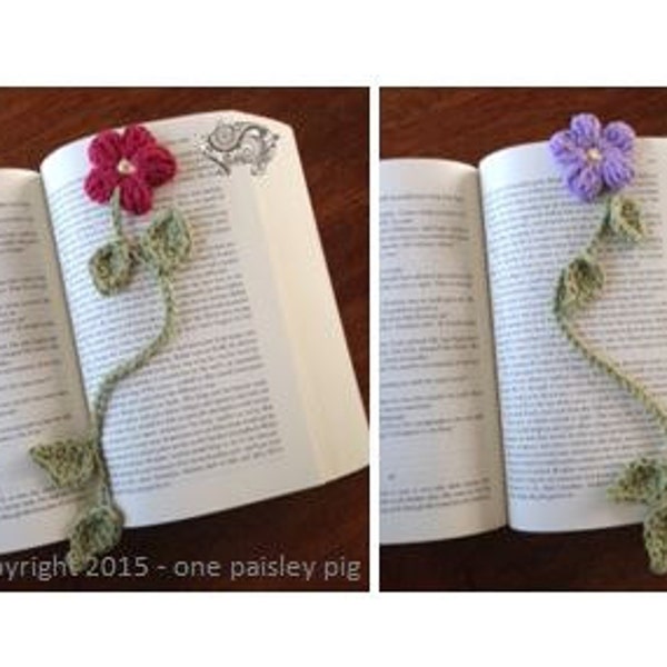 Crochet Daisy Bookmark Pattern - Etsy