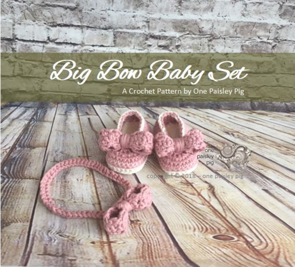Big Bow Baby Set PDF CROCHET PATTERN | Etsy