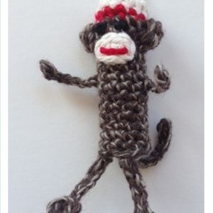 Sock Monkey Lip Balm Holder - PDF CROCHET PATTERN for Tube Style ...