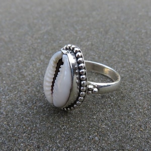 Ring With Shell Silver - Etsy