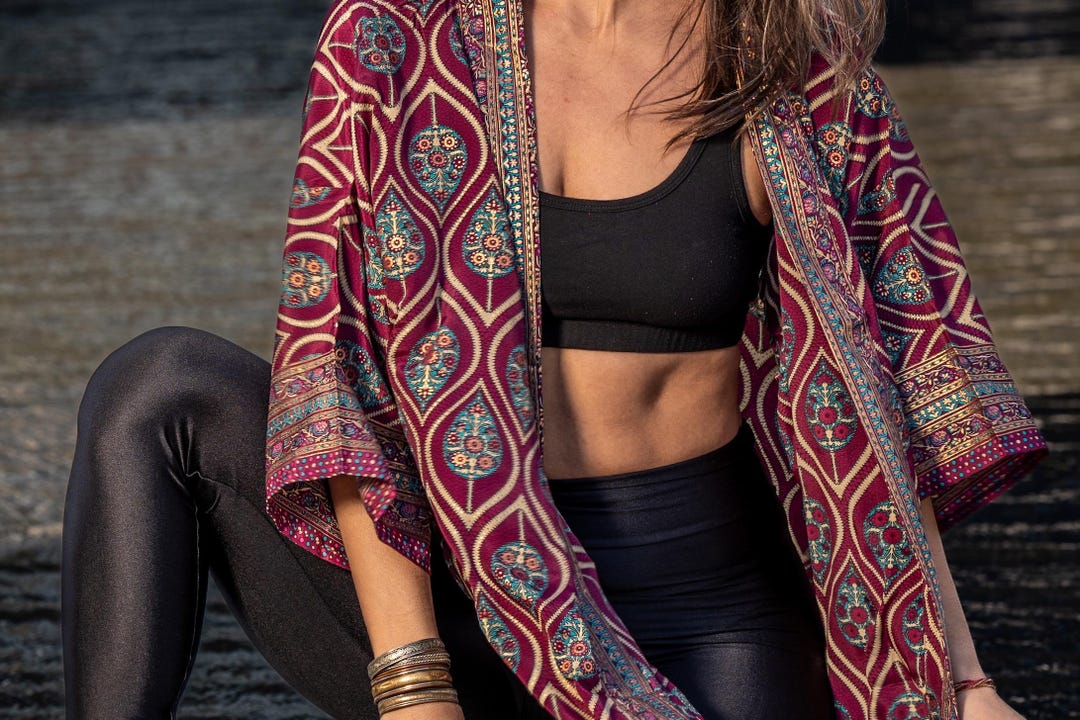 Kimono in Magenta Color - Etsy