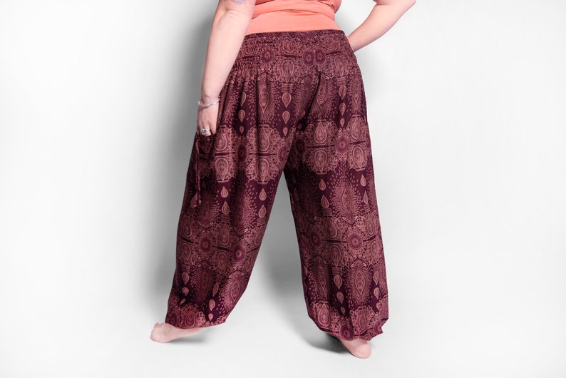 PLUS SIZE XXL Pants Red With Pockets - Etsy