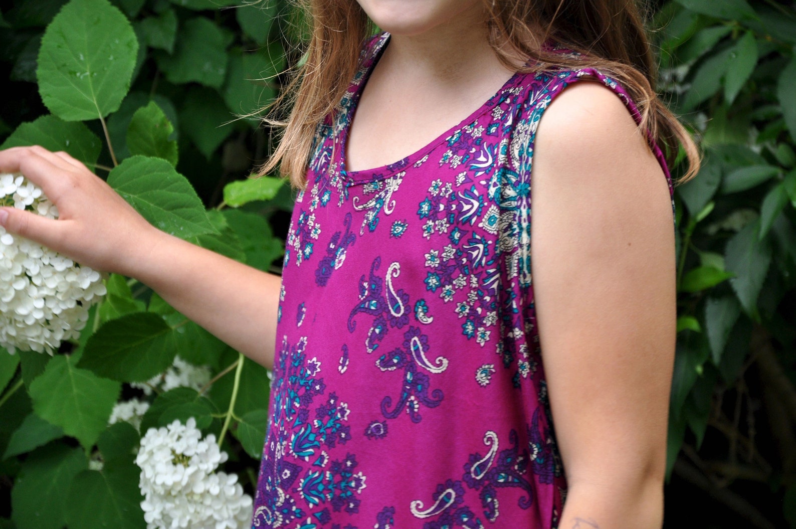 Cute Summer Top for Girls With Floral Pattern - Etsy
