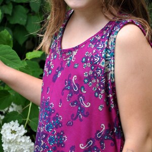 Cute Summer Top for Girls With Floral Pattern - Etsy