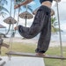 Pants With Mandala Pattern in Black - Etsy