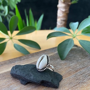 Ring With Shell Silver - Etsy