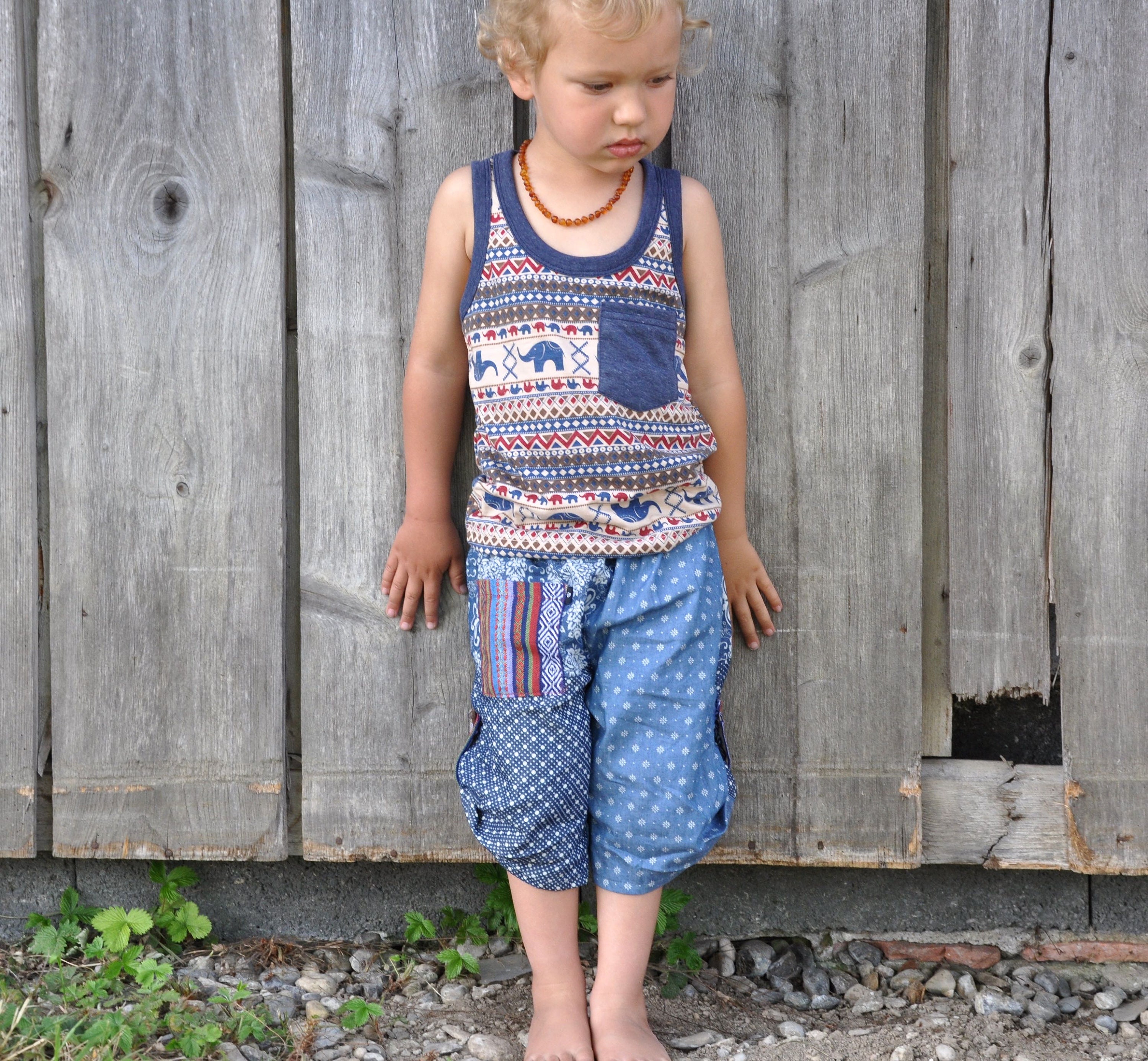 Cute tanktop for kids with little elephants | Etsy