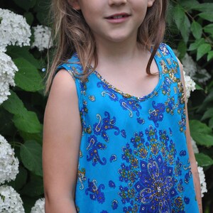 Cute Summer Top for Girls With Floral Pattern - Etsy