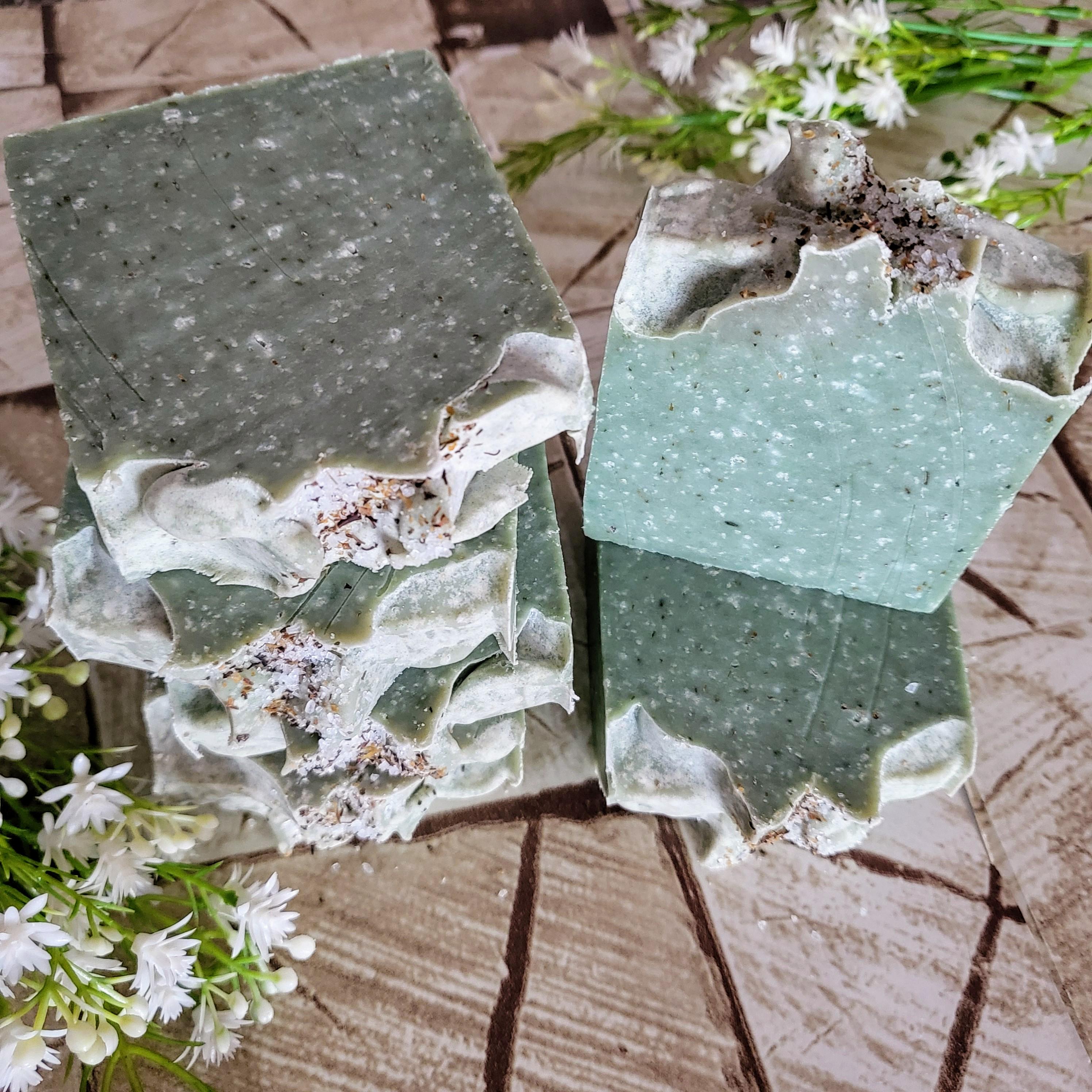 Irish Moss and Celtic Salt Artisan Soap.Sea Salt Spirulina Handmade ...
