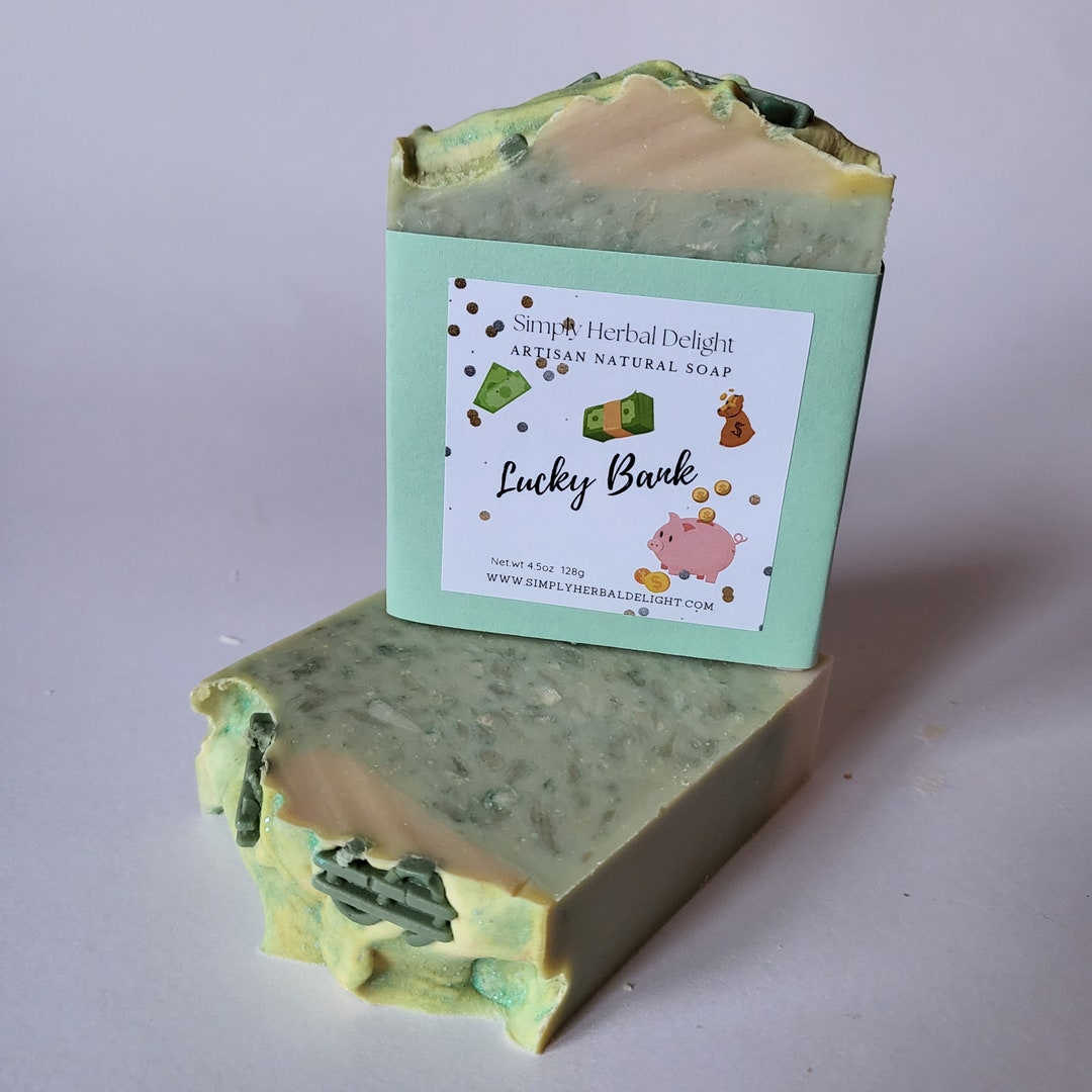 Lucky Bank Artisan Soap.green Algaegoat Milkolive Oil - Etsy