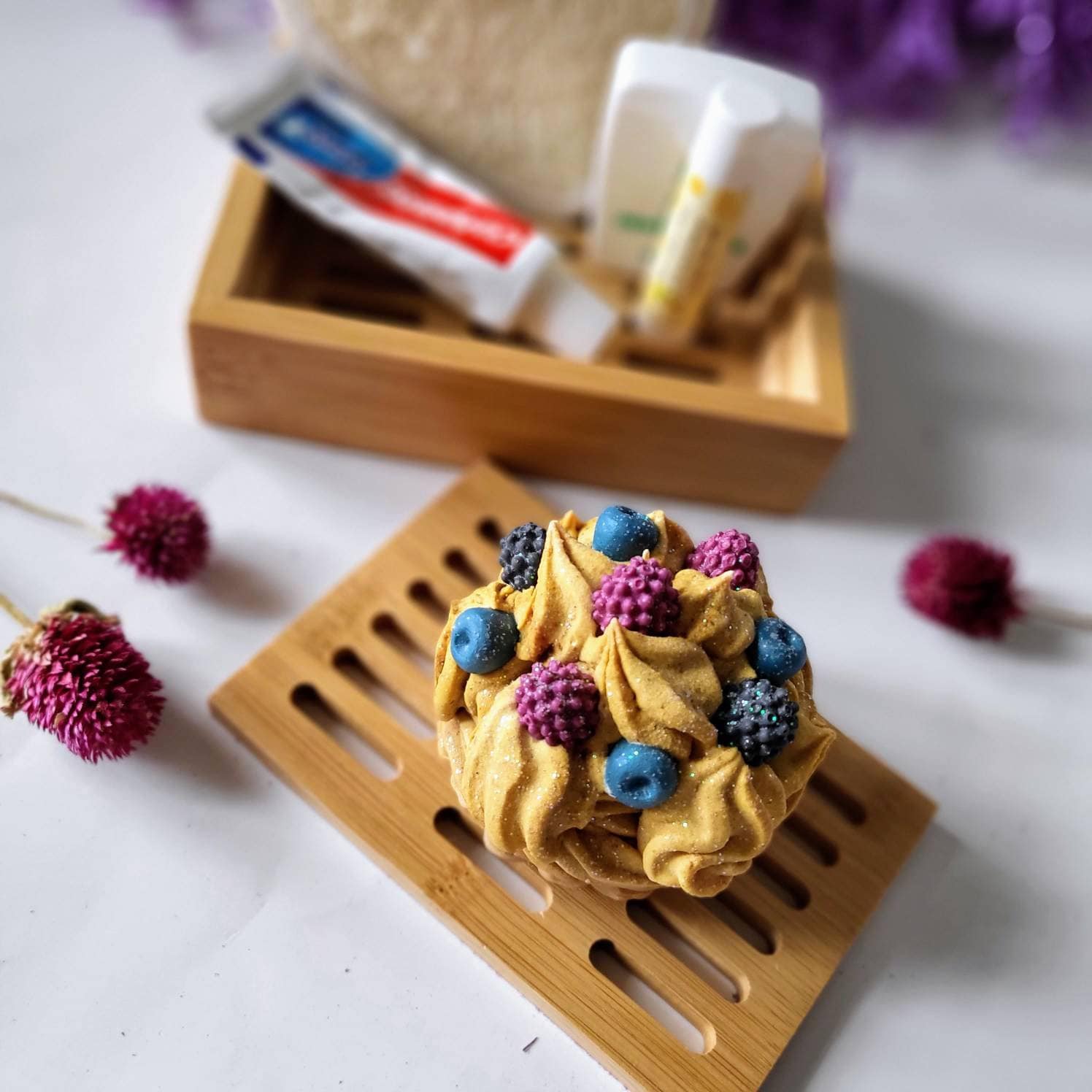 Bamboo Soap Holder.Natural Bamboo Soap Tray.Double layer Bamboo Soap ...