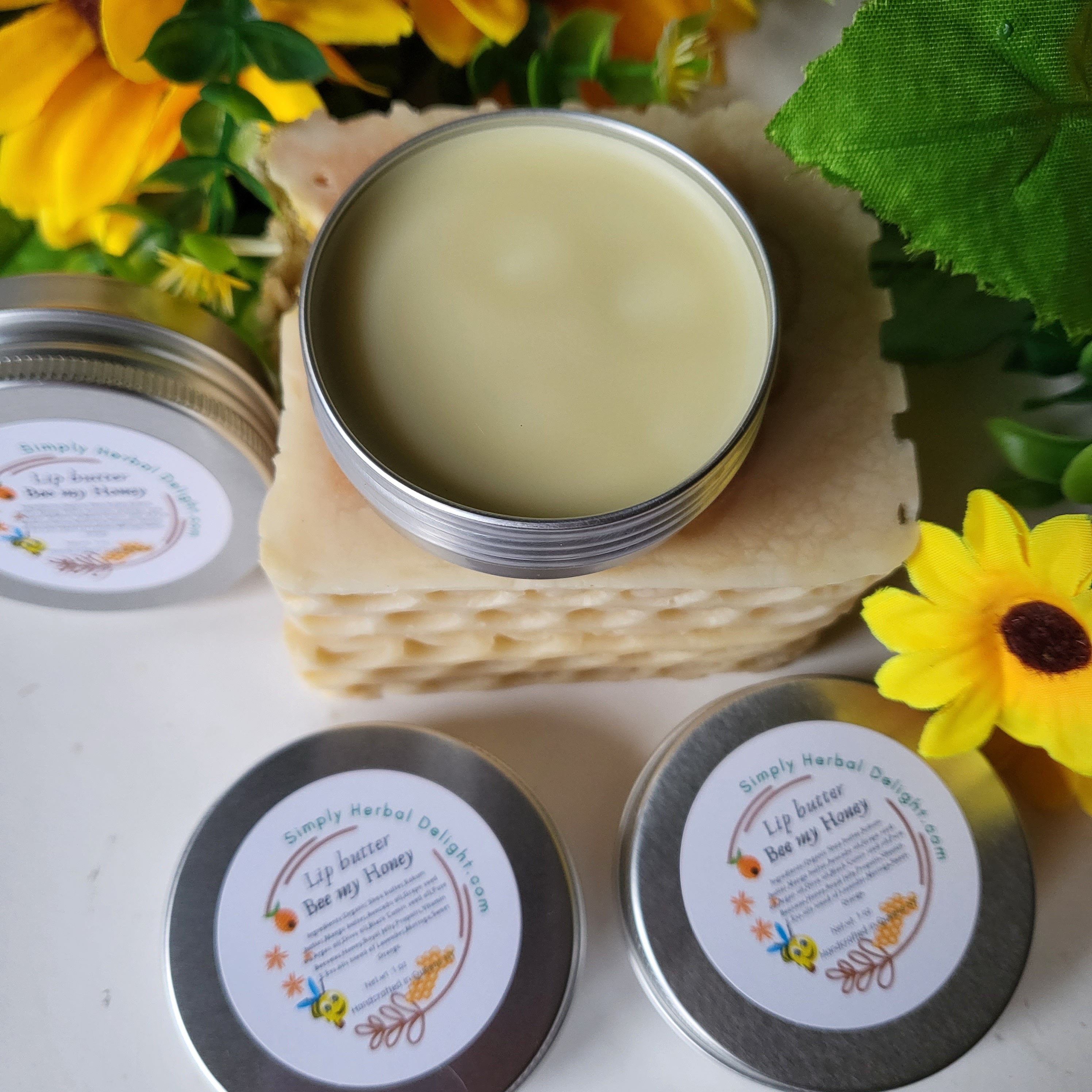 All Natural Lip Balms Honey,Propolis,Royal Jelly Lip Butter.Hydrating ...