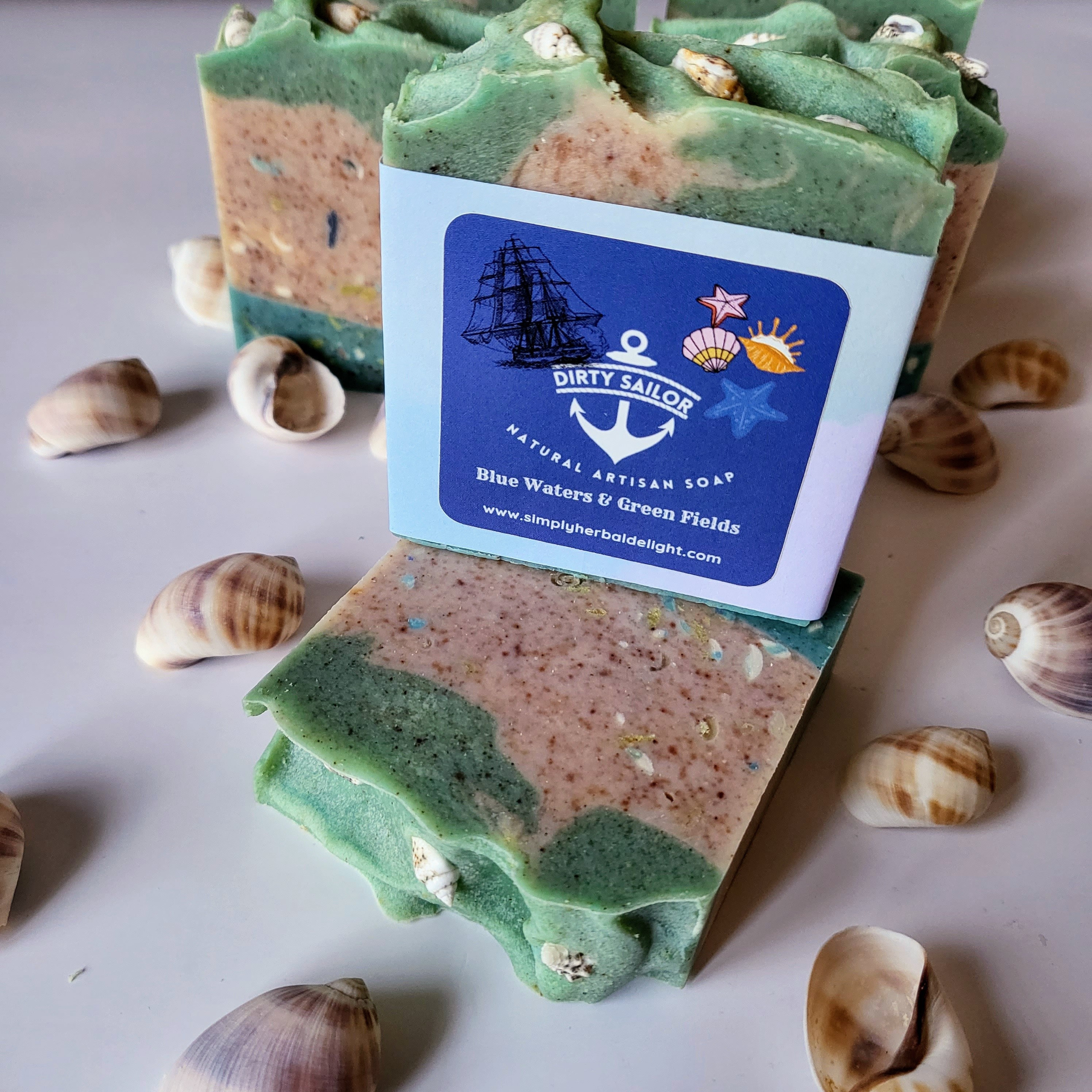 Dirty Sailor Artisan Soap.Navy Gift Soap.Blue Waters,Green Fields ...